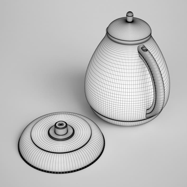 Electric Kettle 03 - CGAxis - 3D models, PBR, HDRI for your 3D ...