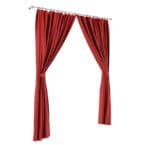 Red Curtains - 3D Model from CGAxis