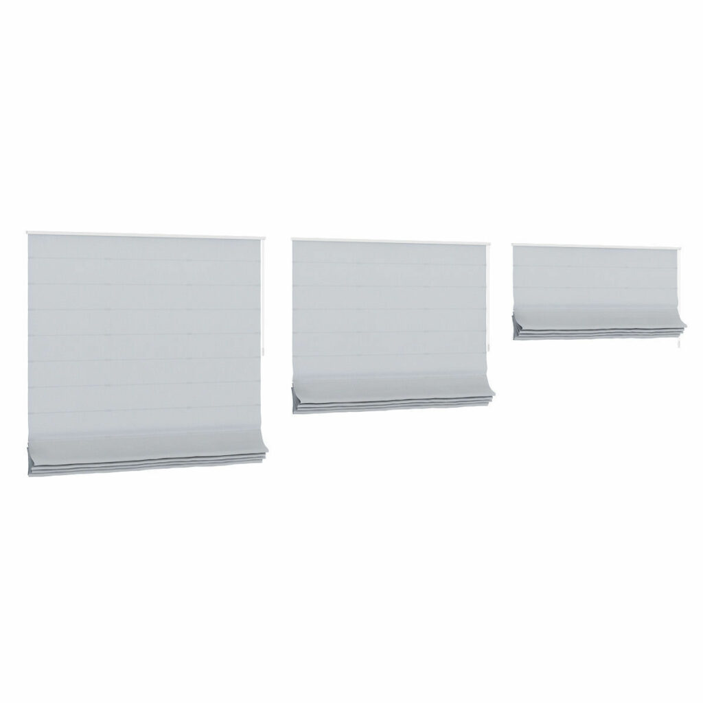 Grey Roman Blinds- 3D Model from CGAxis