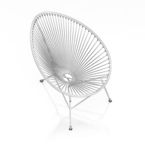 Round Black Wire Chair- 3D Model from CGAxis