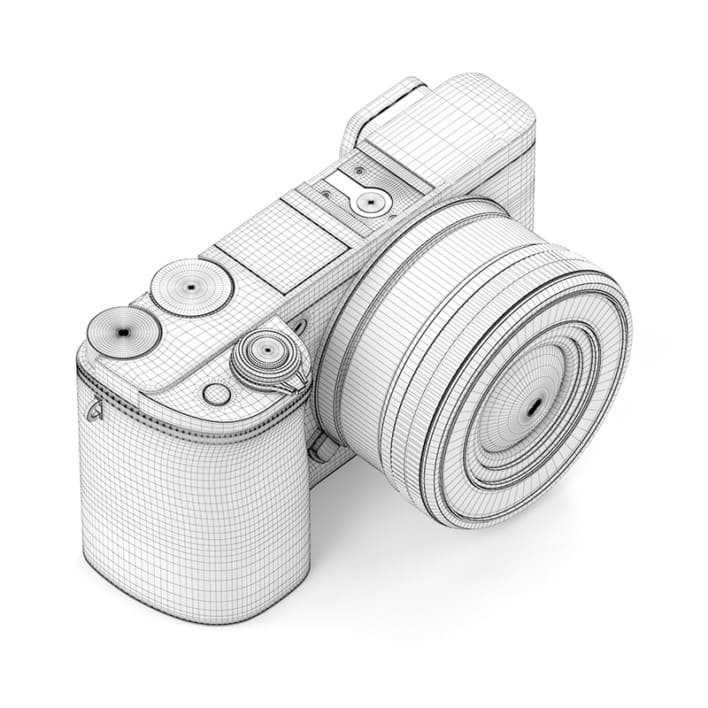 Silver digital camera