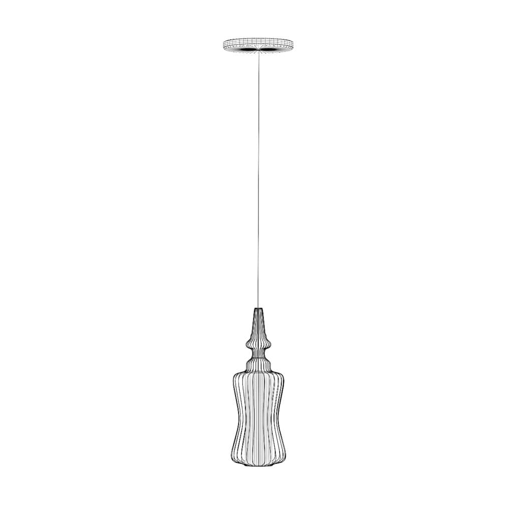Ceiling Lamp with Wire Shade