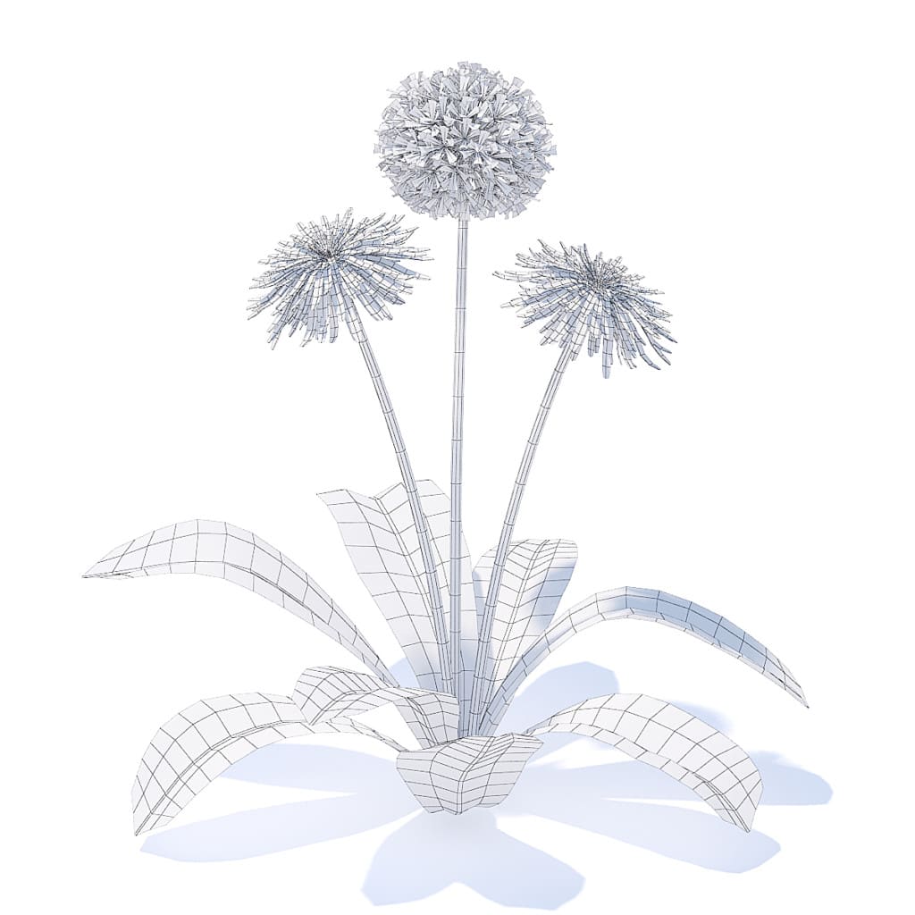 Sow-thistle 3D Model (9130) - CGAxis - 3D models, PBR, HDRI for your 3D ...