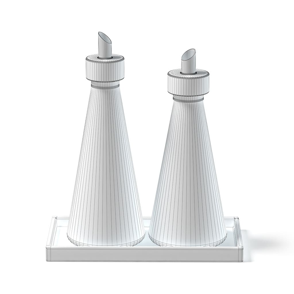 Oil and Sauce Bottles 3D Model - CGAxis - 3D models, PBR, HDRI for your ...