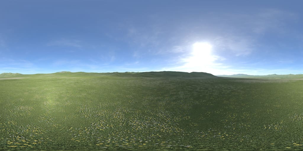 Early Midday Grass Field 2 HDRI Sky