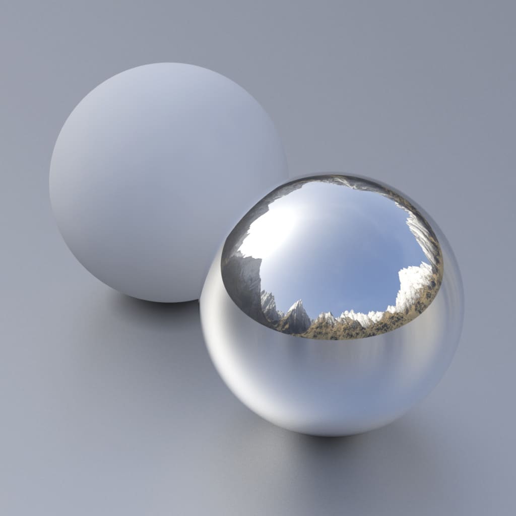 Midday Lake and Mountains HDRI Sky