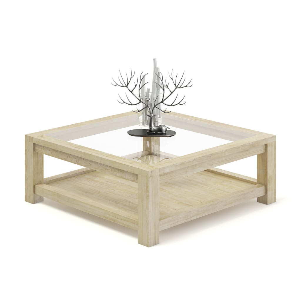 Wood and Glass Coffee Table 3D Model (9730) - CGAxis - 3D models, PBR ...