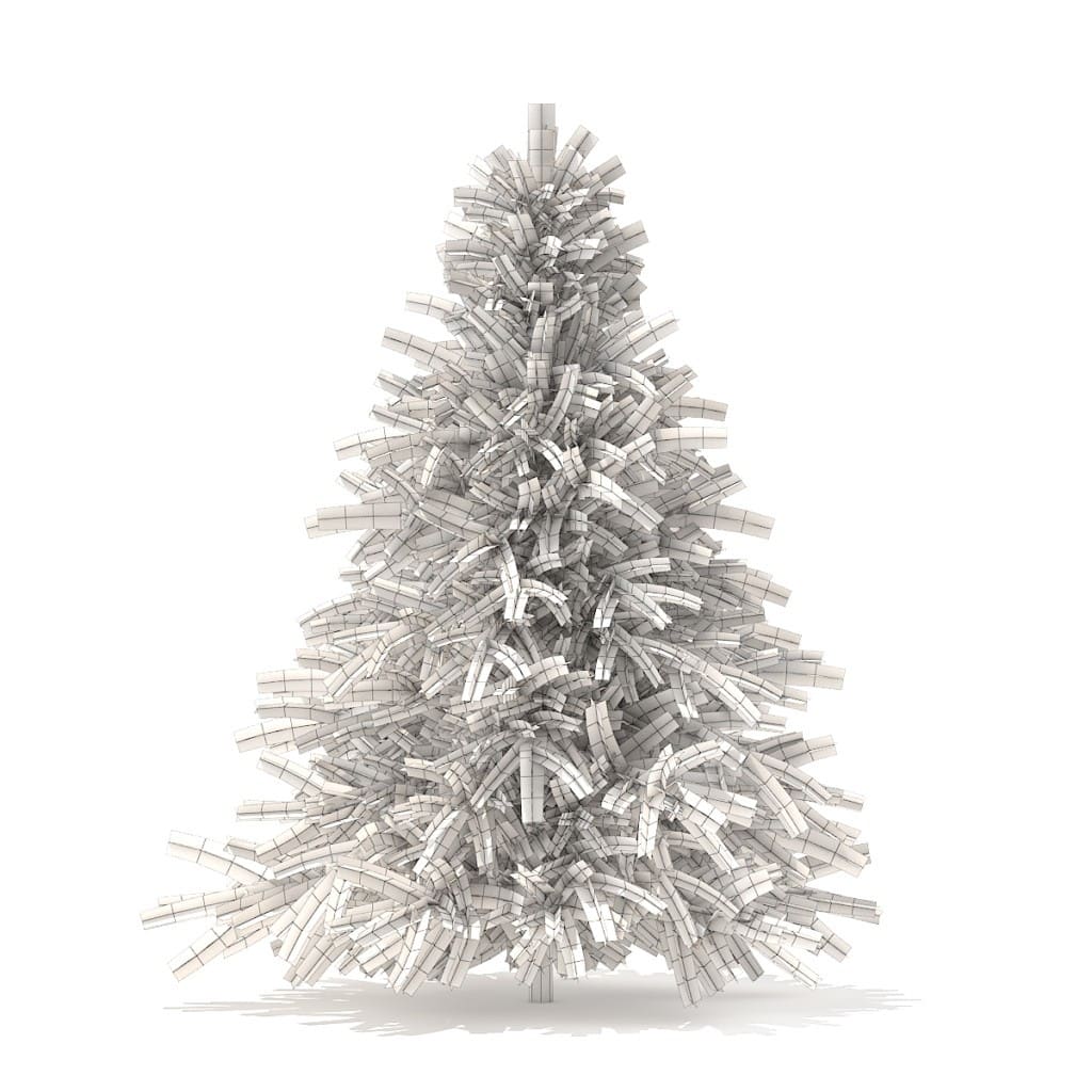Spruce Tree 3D Model 1.6m