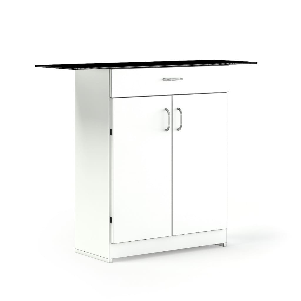 Hair Salon Cabinet 3D Model