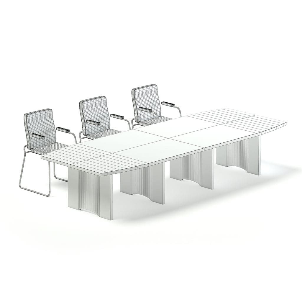 Conference Table 3D Model