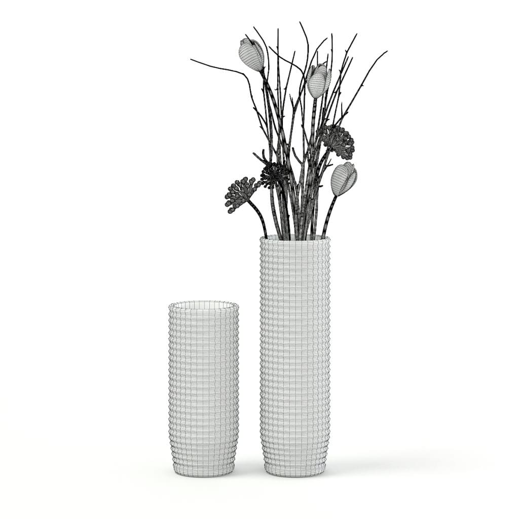 White Decorative Vase 3D Model