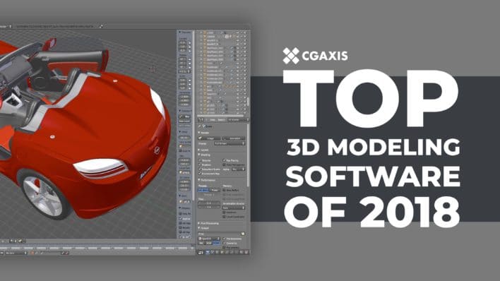 3D Modeling Software Top 2018 | CGAxis 3D Models Store Blog