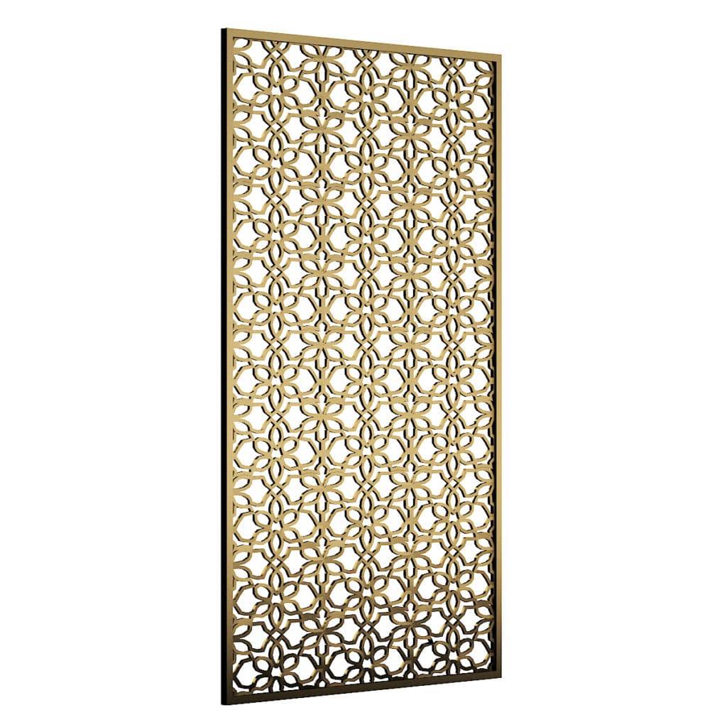 Bronze Metal Wall Panel 3D Model