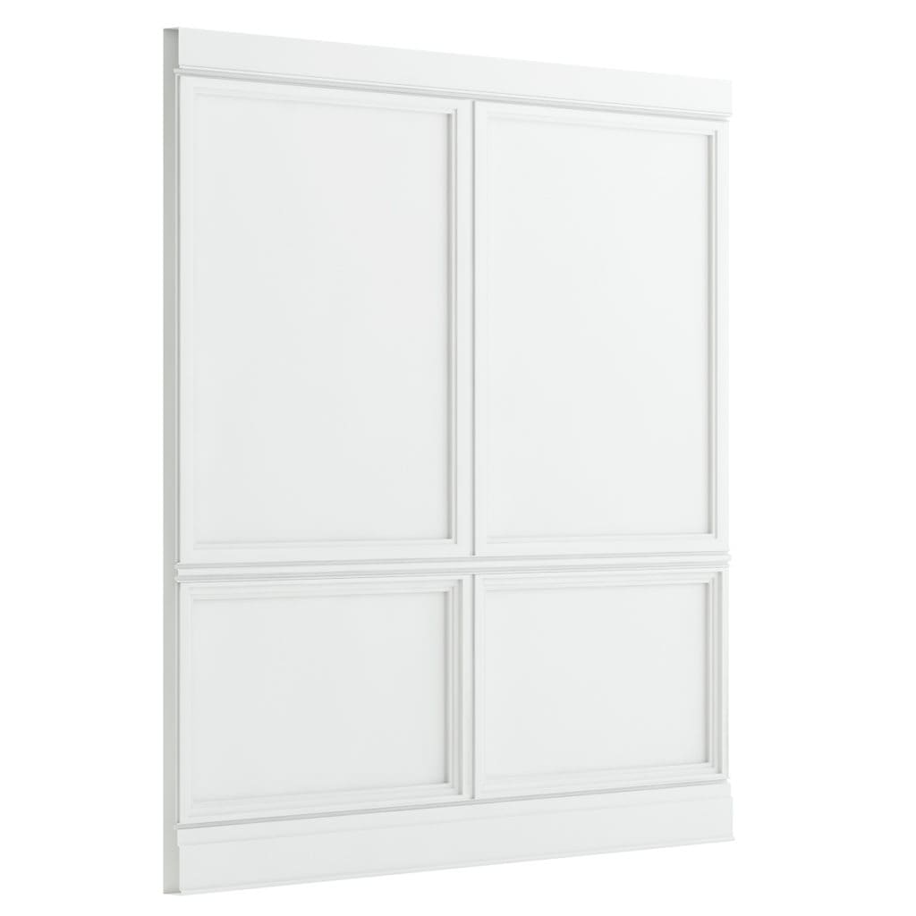 Classic White Wall Panel 3D Model