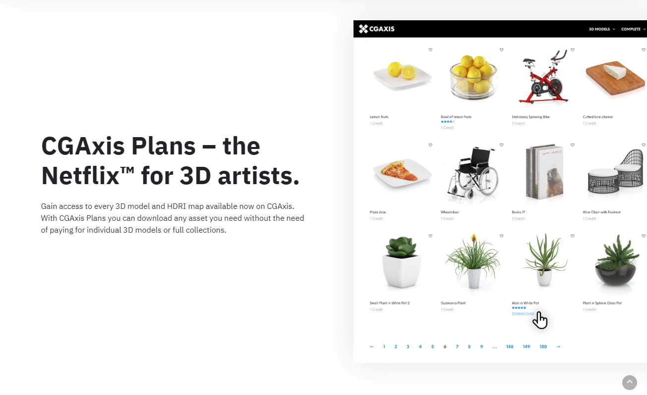 Download 3D Models More Easily - CGAxis - 3D models, PBR, HDRI for your ...