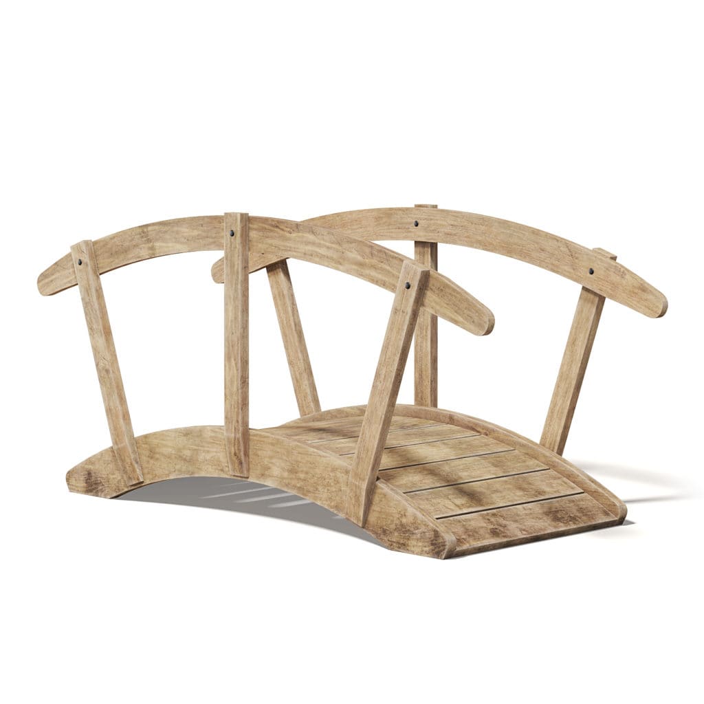 Small Wooden Bridge 3D Model