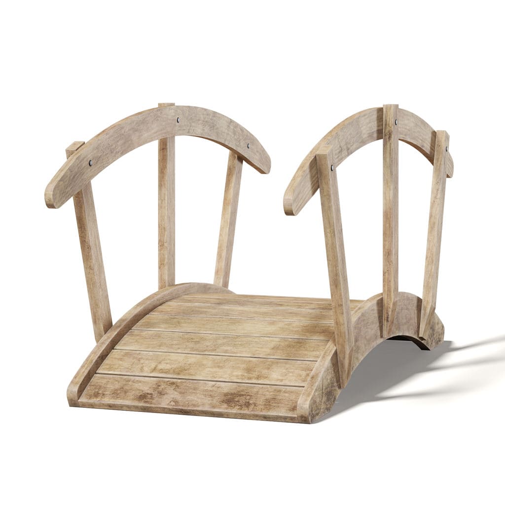 Small Wooden Bridge 3D Model