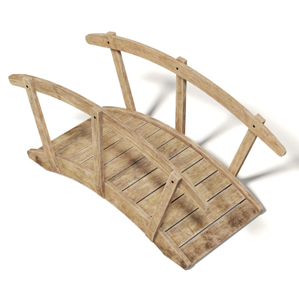 Small Wooden Bridge 3D Model