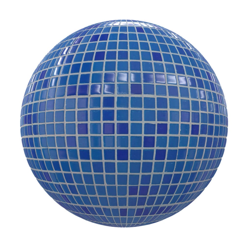 Blue Tiles PBR Texture