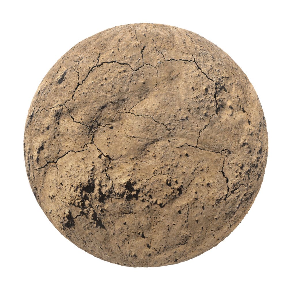 Dry Cracked Dirt PBR Texture
