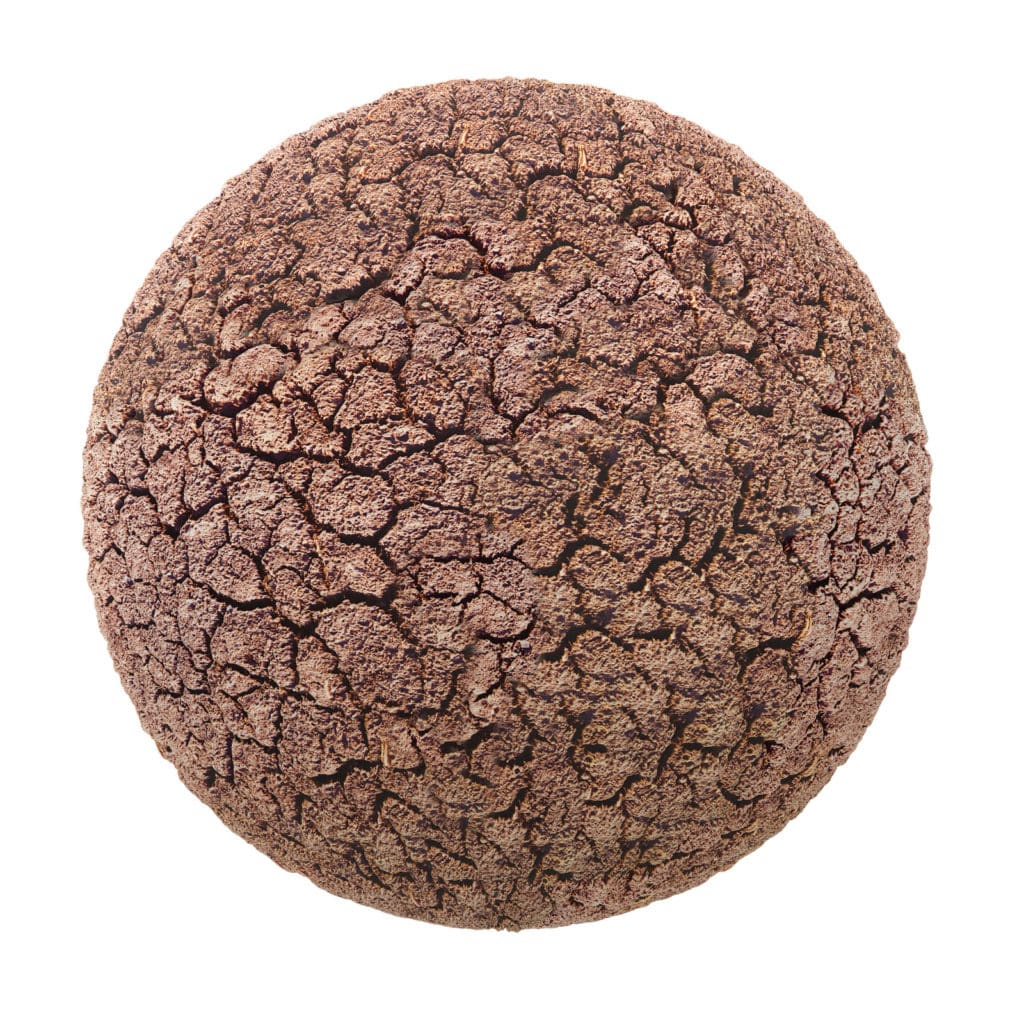 Dry Cracked Dirt PBR Texture