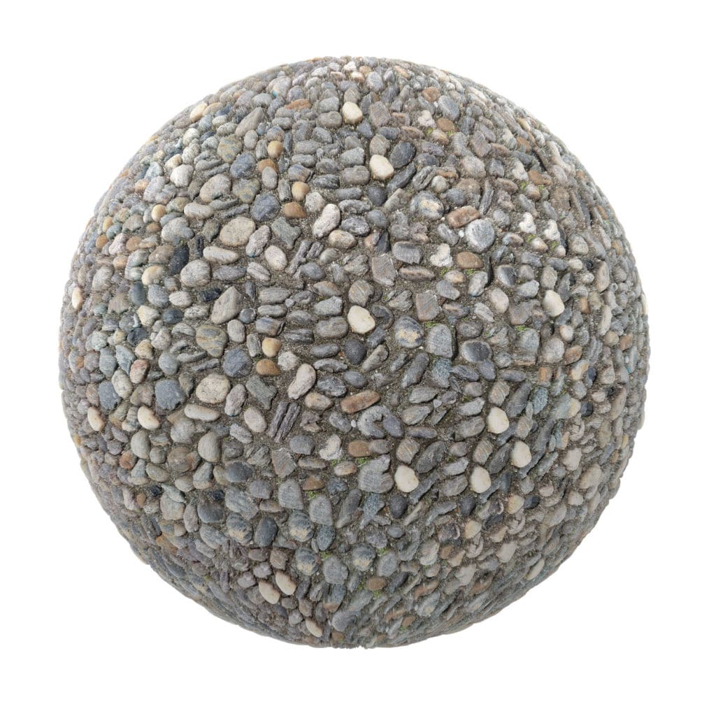 Gravel Pavement PBR Texture