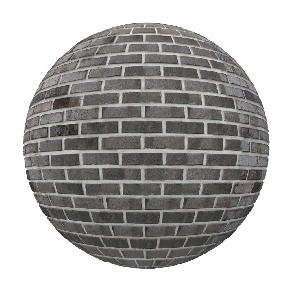 Grey Brick Wall PBR Texture