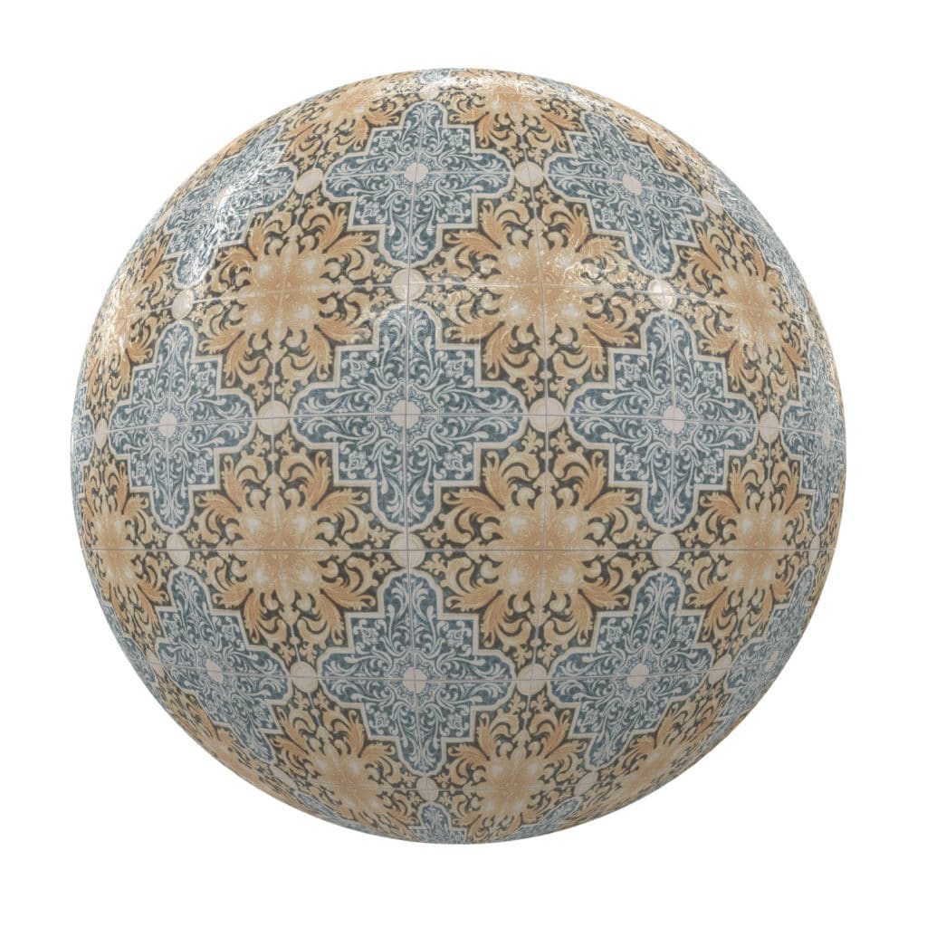 Patterned Tiles PBR Texture