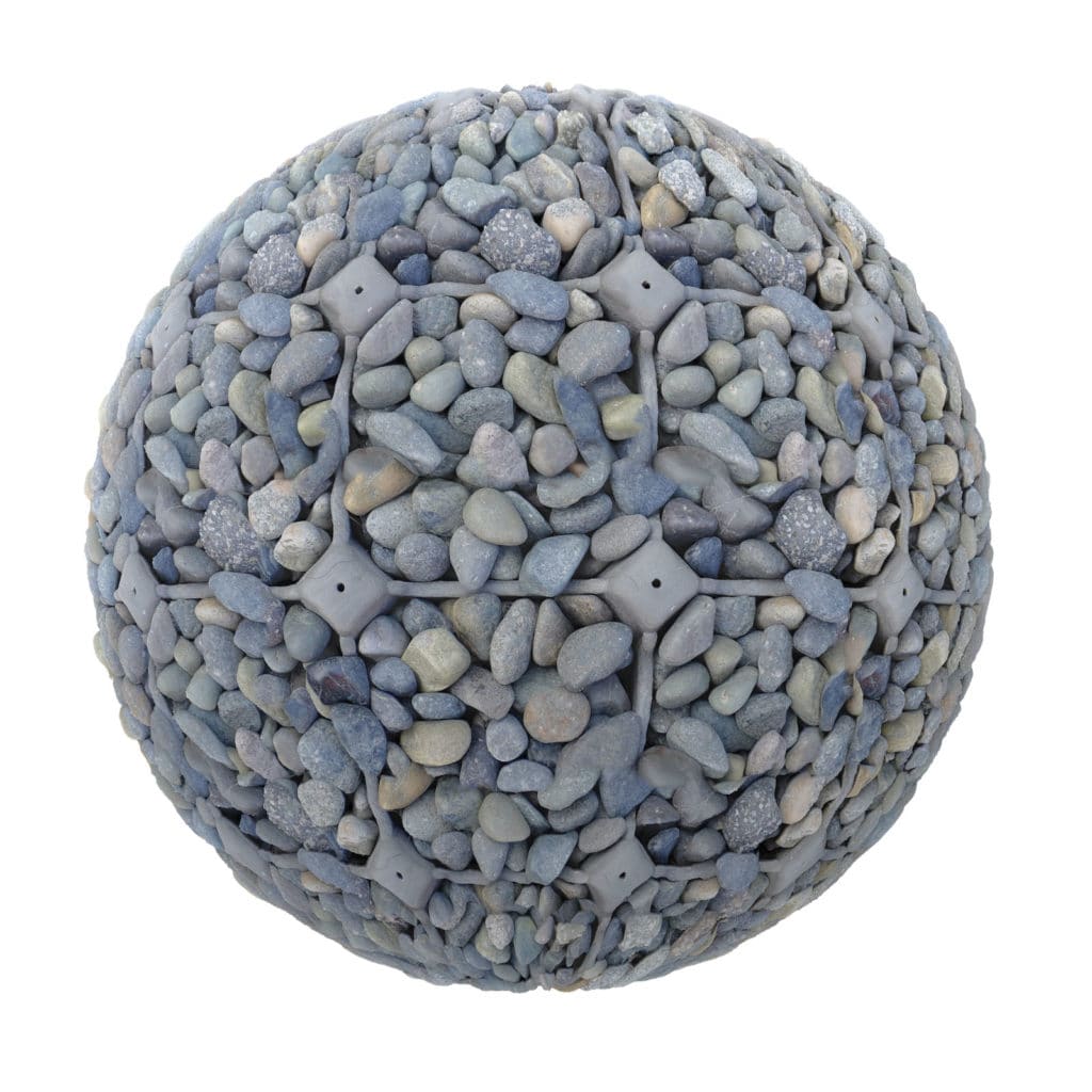Pebble Pavement PBR Texture