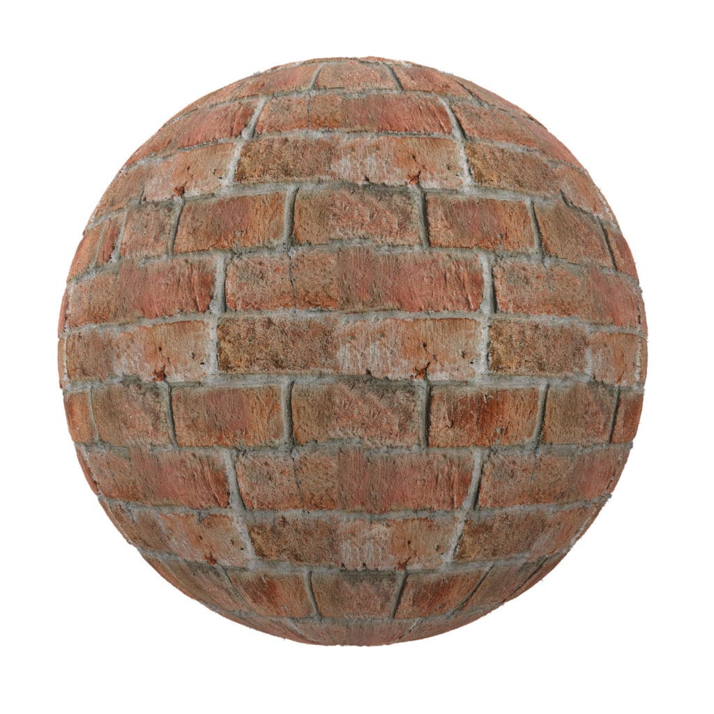 Red Brick Pavement PBR Texture