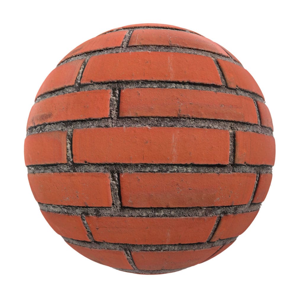 Red Brick Wall PBR Texture