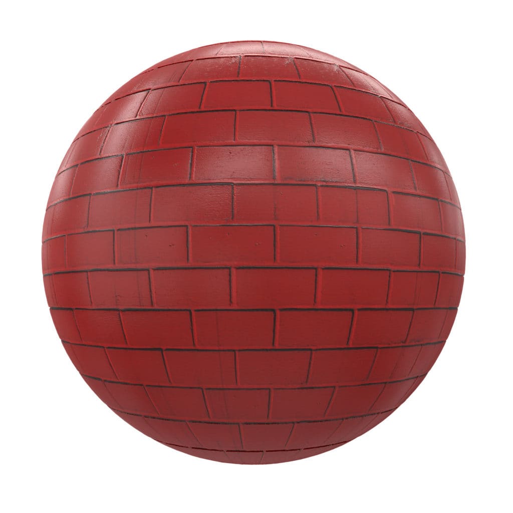 Red Brick Wall PBR Texture