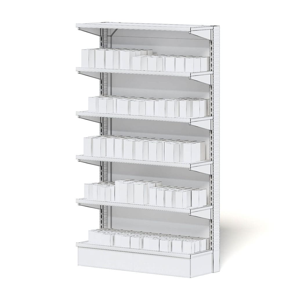 Market Shelf 3D Model - Medicine