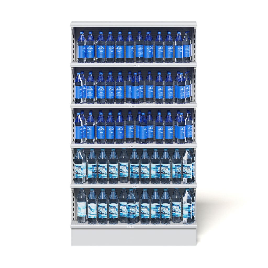 Market Shelf 3D Model - Water