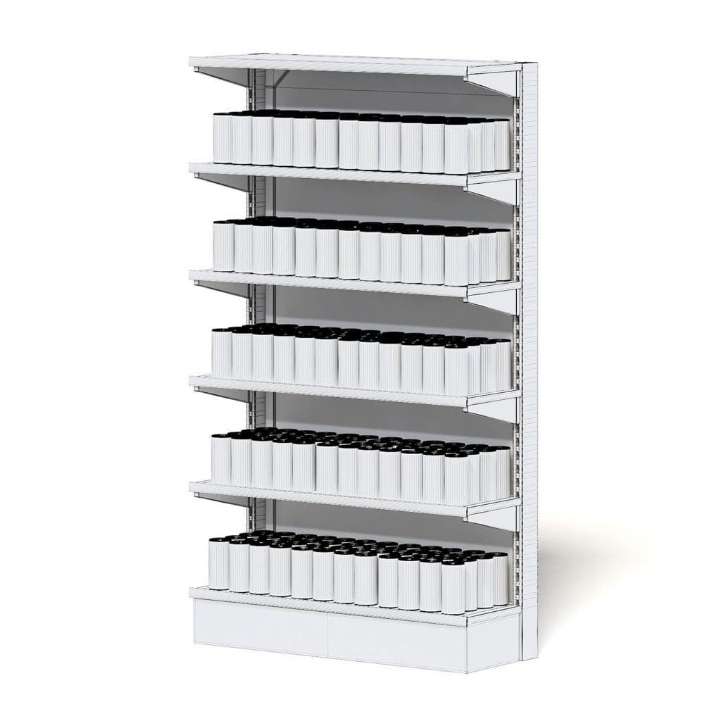 Market Shelf 3D Model - Canned Drinks