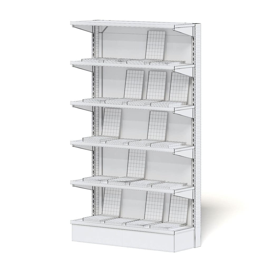 Market Shelf 3D Model - Magazines