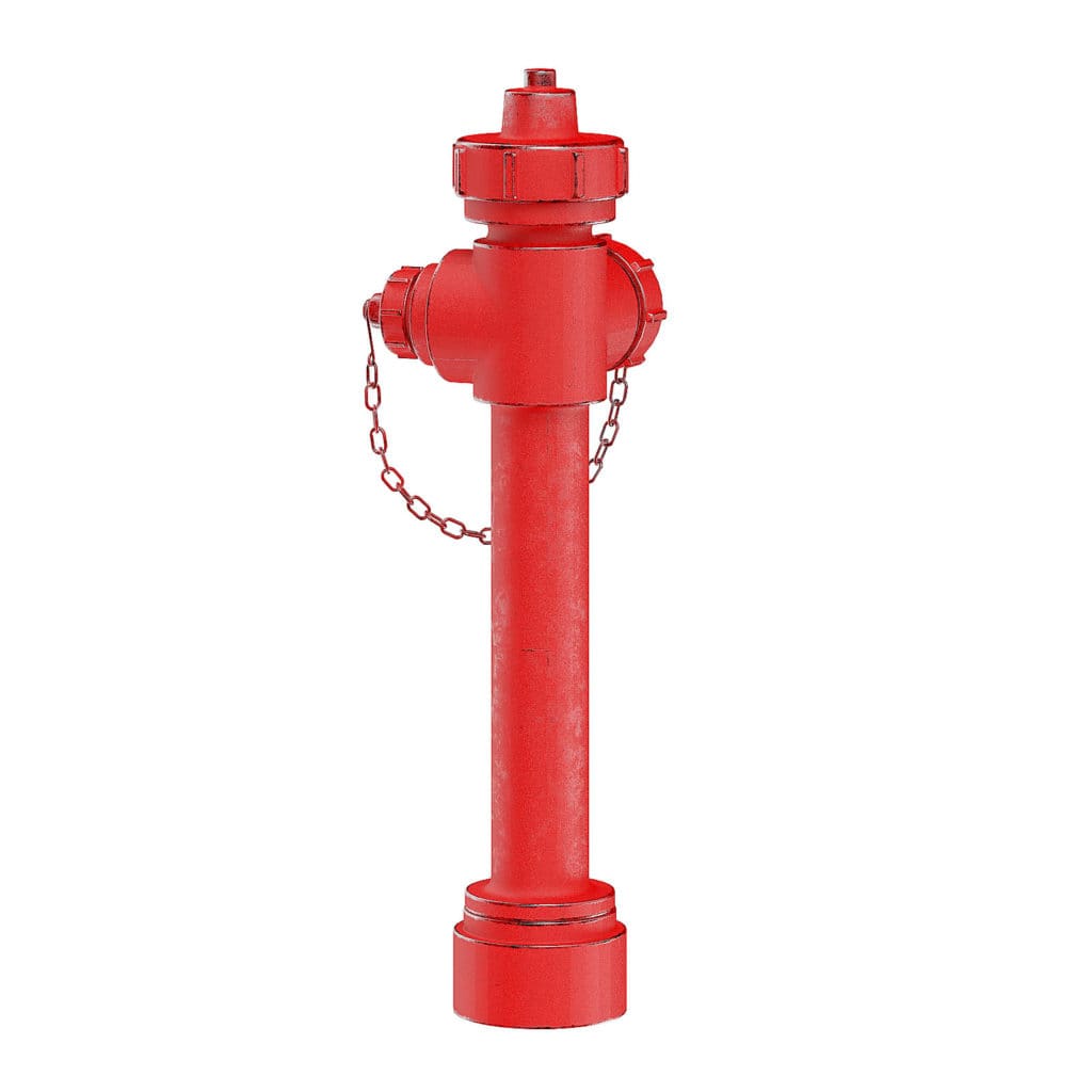 Red Fire Hydrant 3D Model