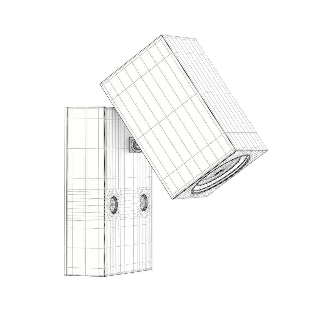 Black Wall Halogen 3D Model