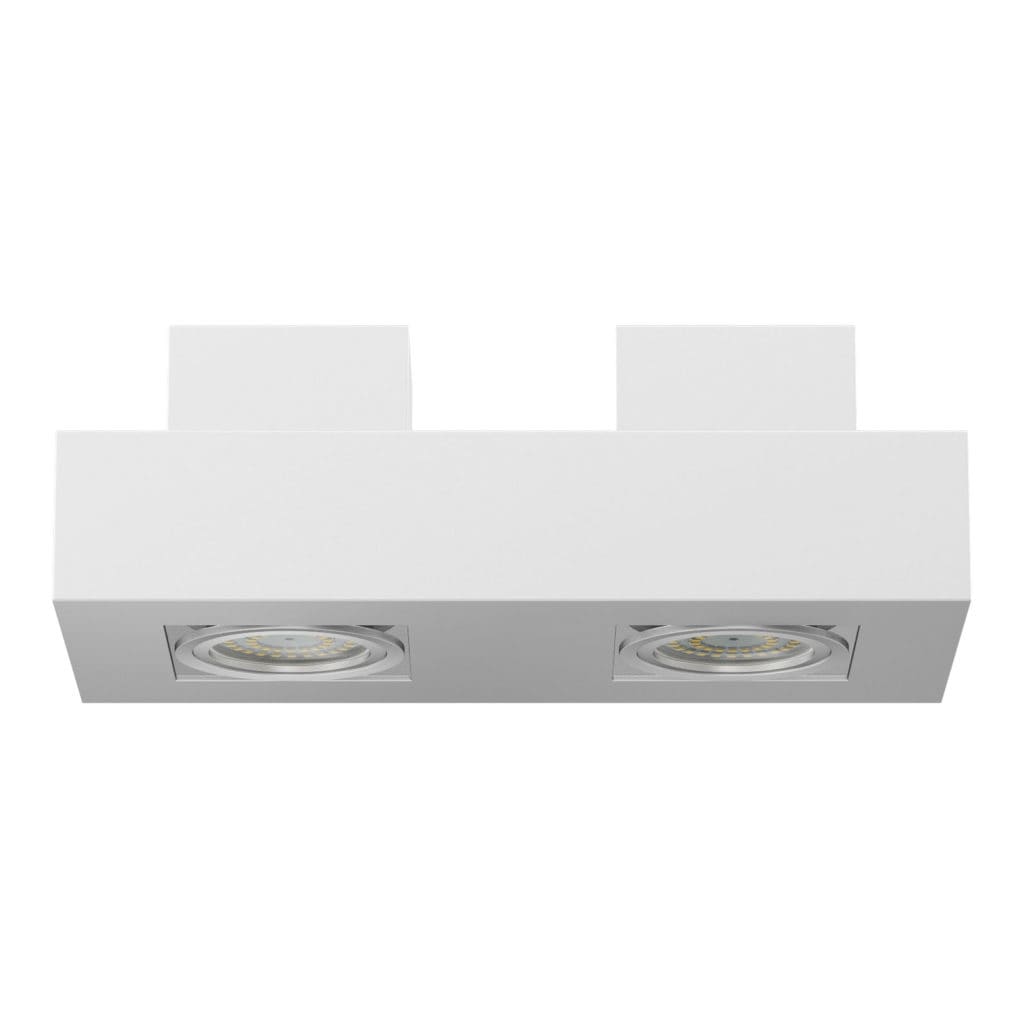 Double Rectangular Halogen Light 3D Model