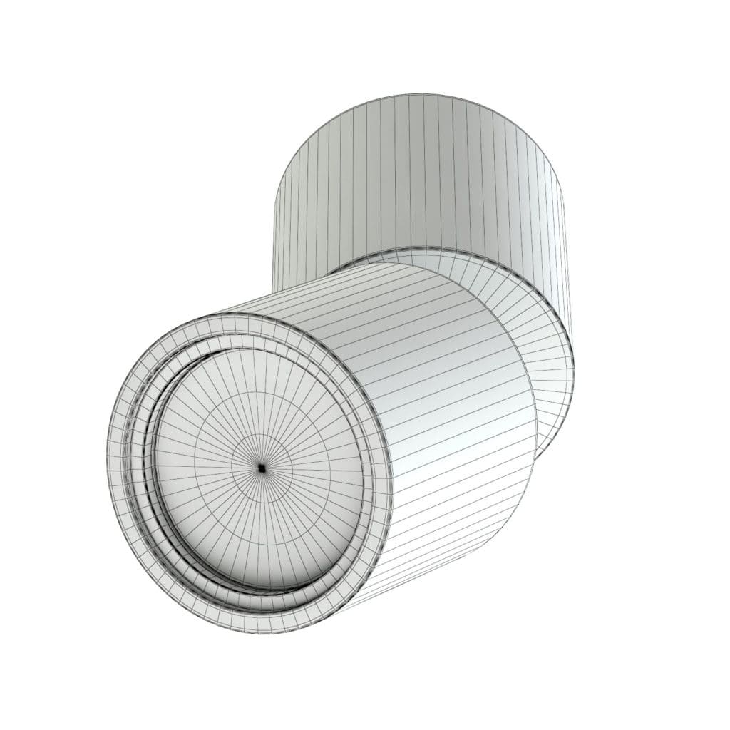 Metal Cylindrical Light 3D Model