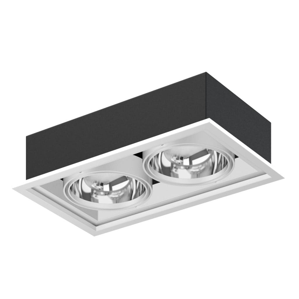 Double Ceiling Light 3d Model