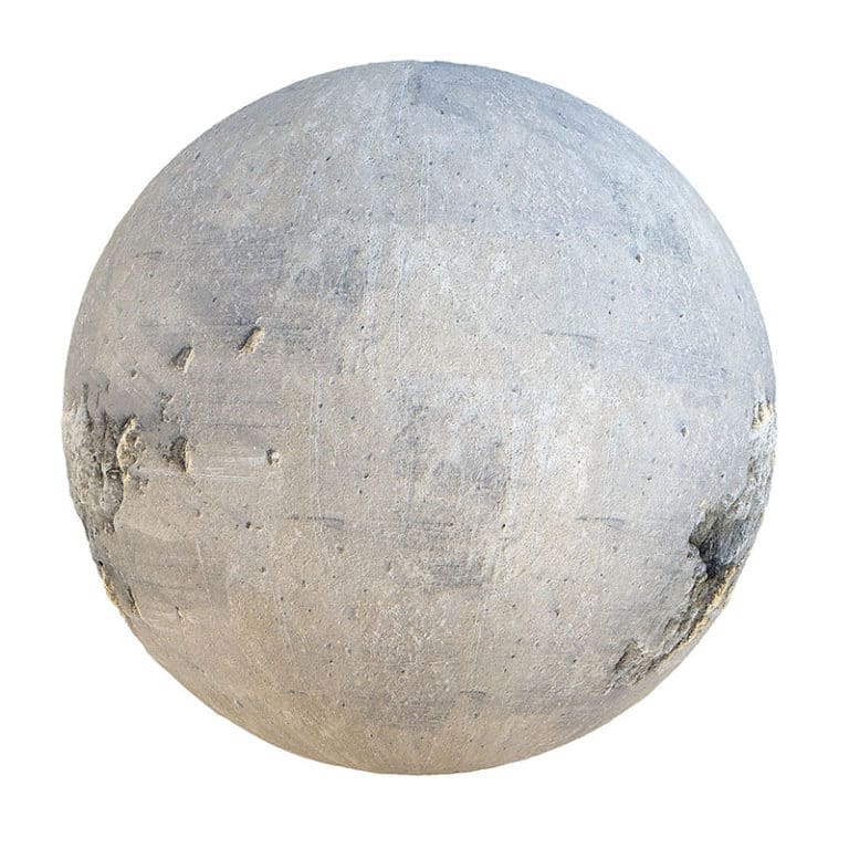 Grey Concrete with Holes PBR Texture