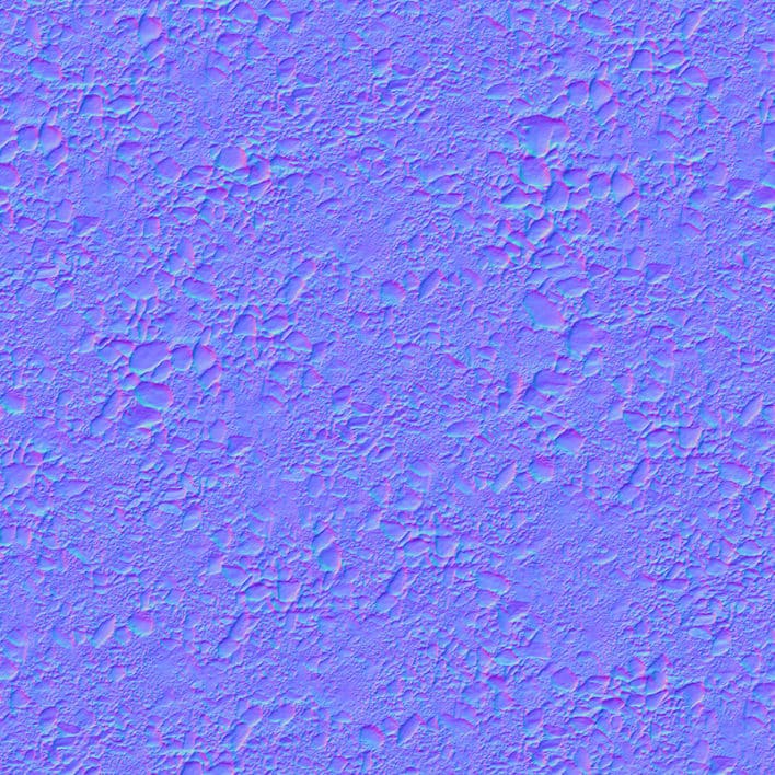 Grey Concrete with Rocks PBR Texture