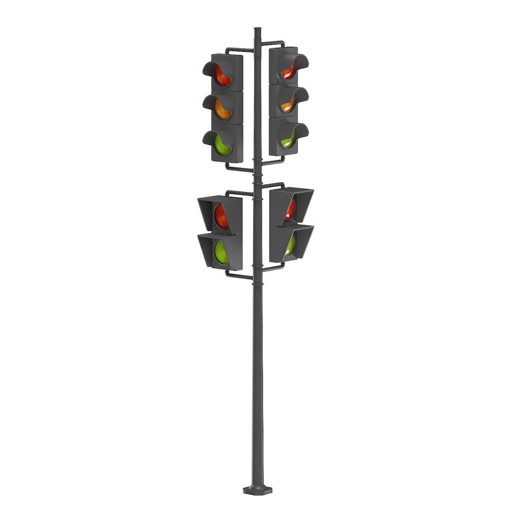 Traffic Lights 3D Model