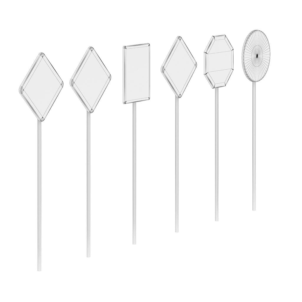 Traffic Signs 3D Model