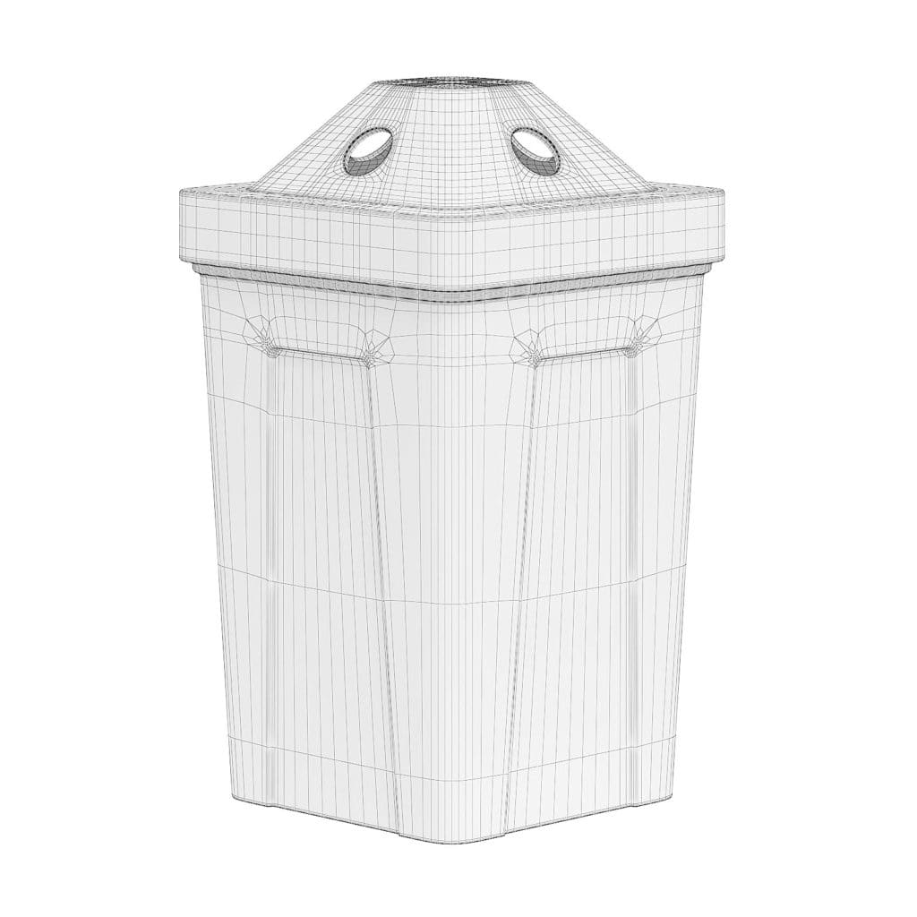 Trash Bin 3D Model