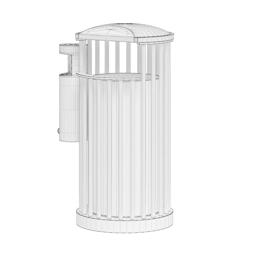 Trash Bin 3D Model