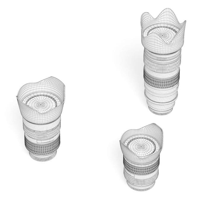 Camera Lenses 3D Model