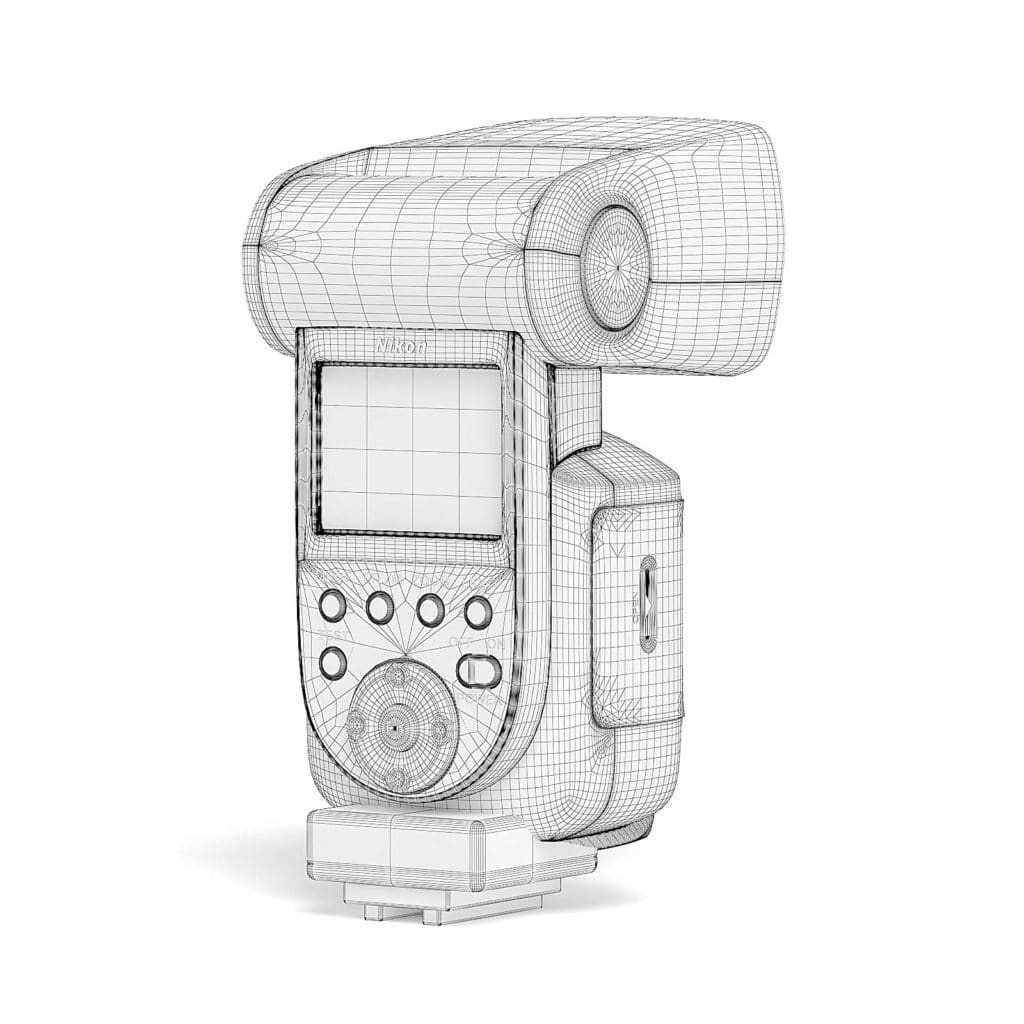 Camera Flash Lamp 3D Model