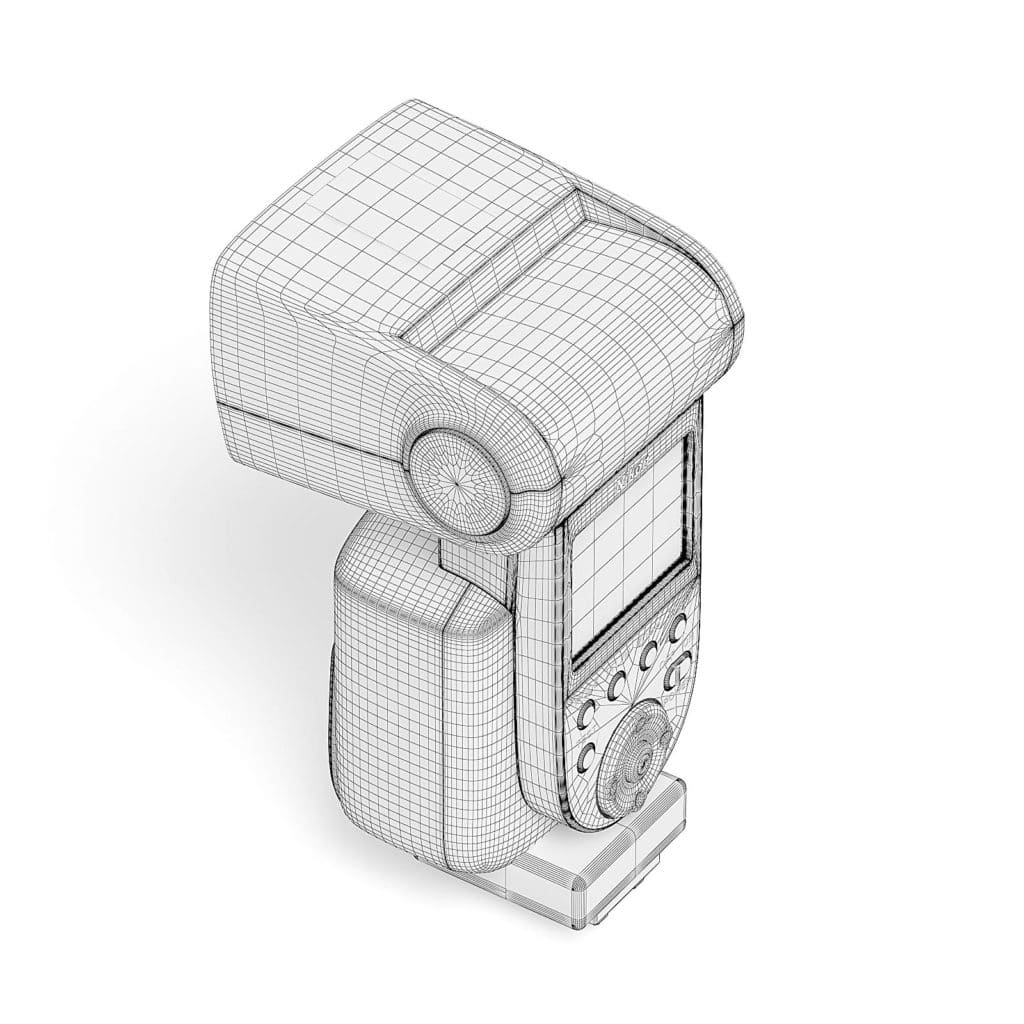 Camera Flash Lamp 3D Model